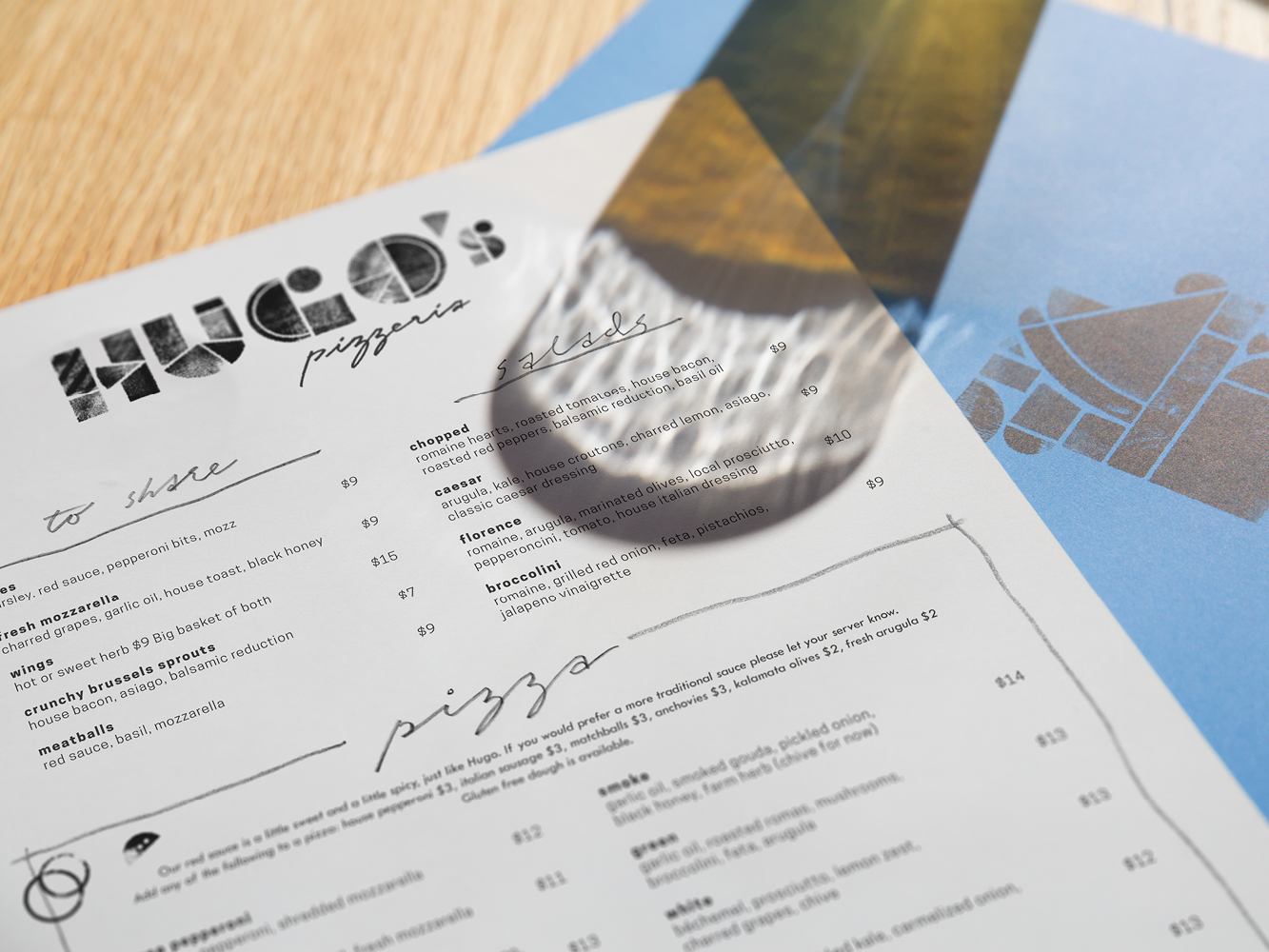 Hugo's Pizzeria – Branding, Signage & Menu Design by TOKY